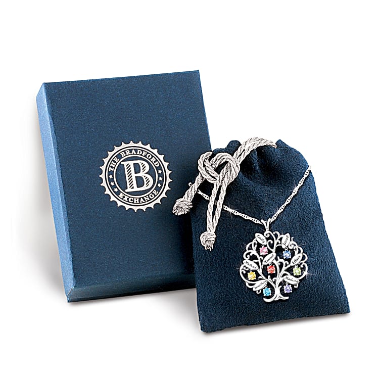 Bradford exchange family tree necklace store
