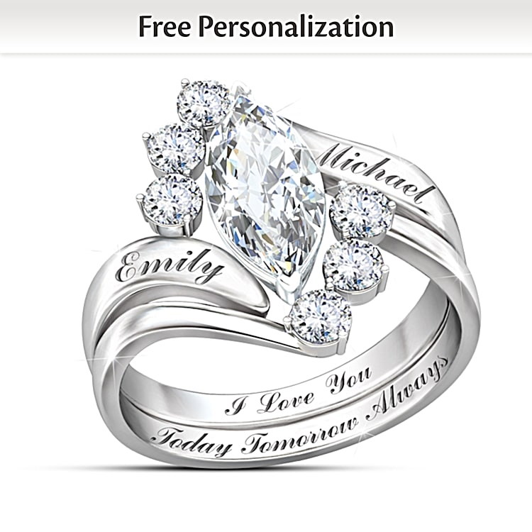 Love Completes Us Personalized Ring