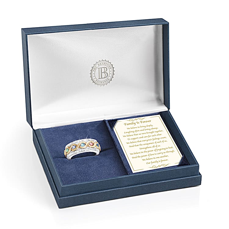 Birthstone Family Is Forever Personalized Ring