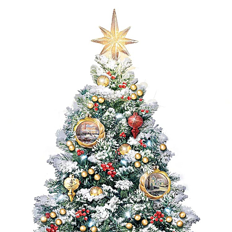 Thomas Kinkade Snow-Kissed Holiday Memories Tabletop Tree Thomas Kinkade Snow-Kissed Holiday Memories Tabletop Tree