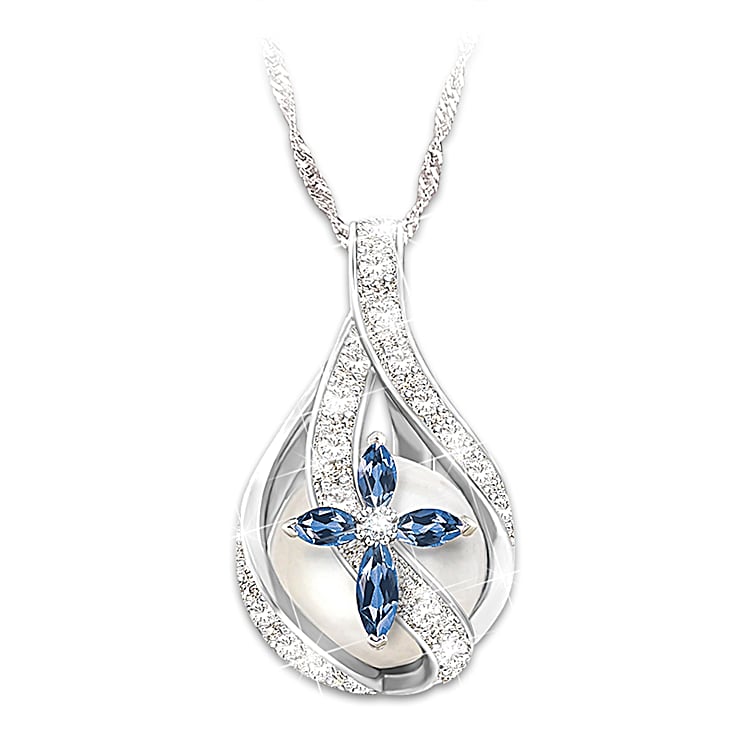 Love's embrace pearl & diamond necklace store