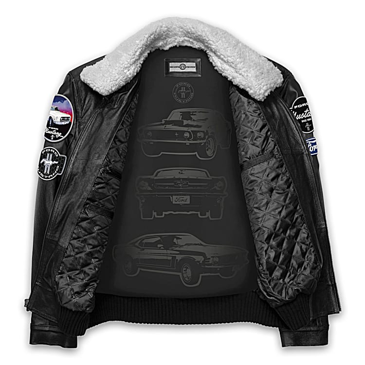 Men's Ford Mustang Leather Jacket – Bomber Jacket Men's Ford Mustang Leather Jacket – Bomber Jacket