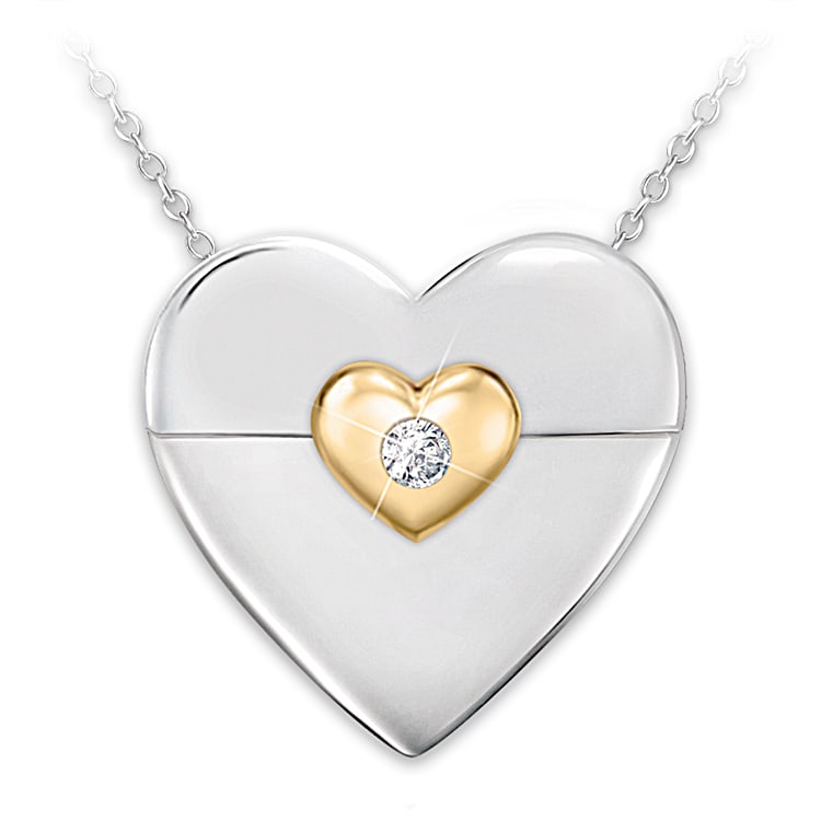 Love symbol locket in gold store