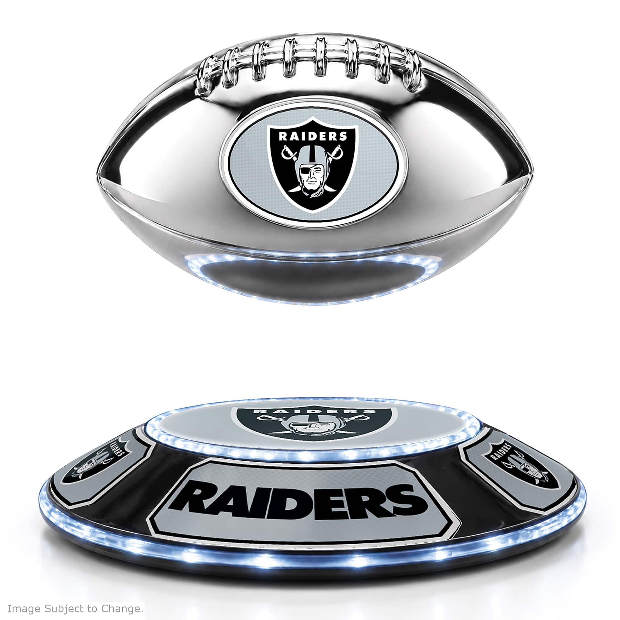 Raiders Levitating NFL Football Sculpture