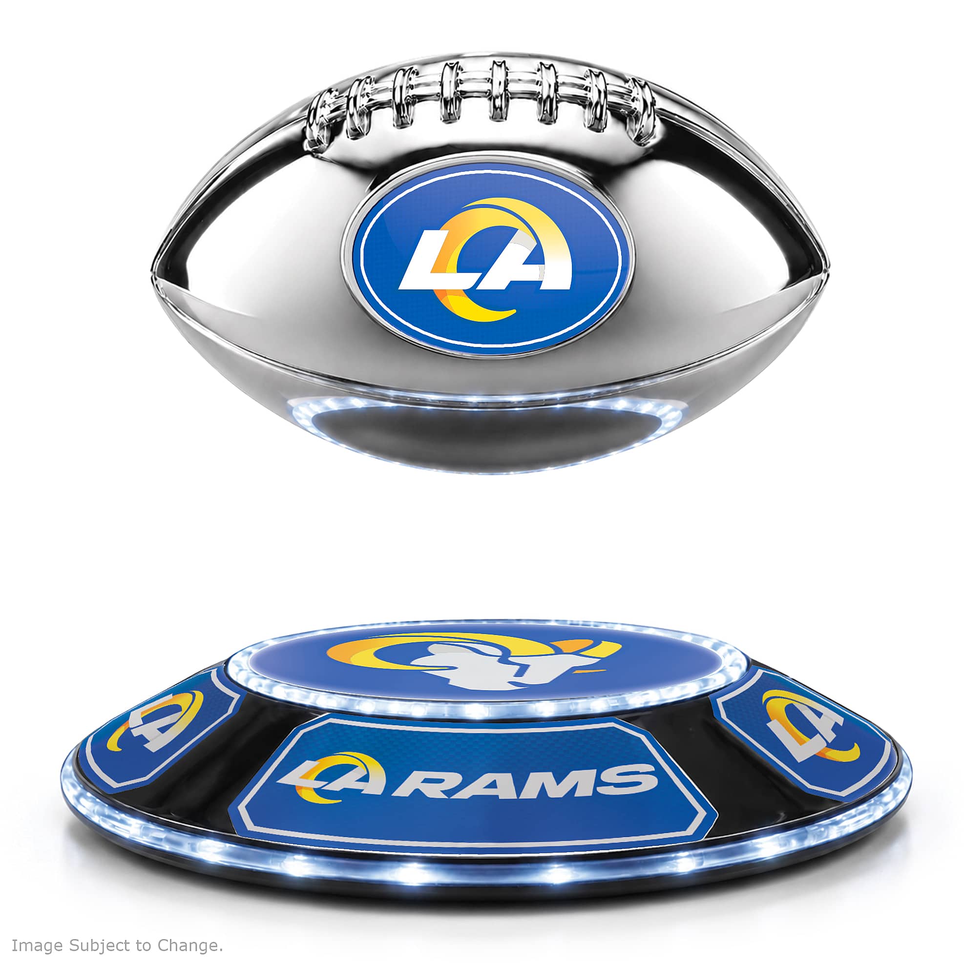 Los Angeles Rams Levitating NFL Football