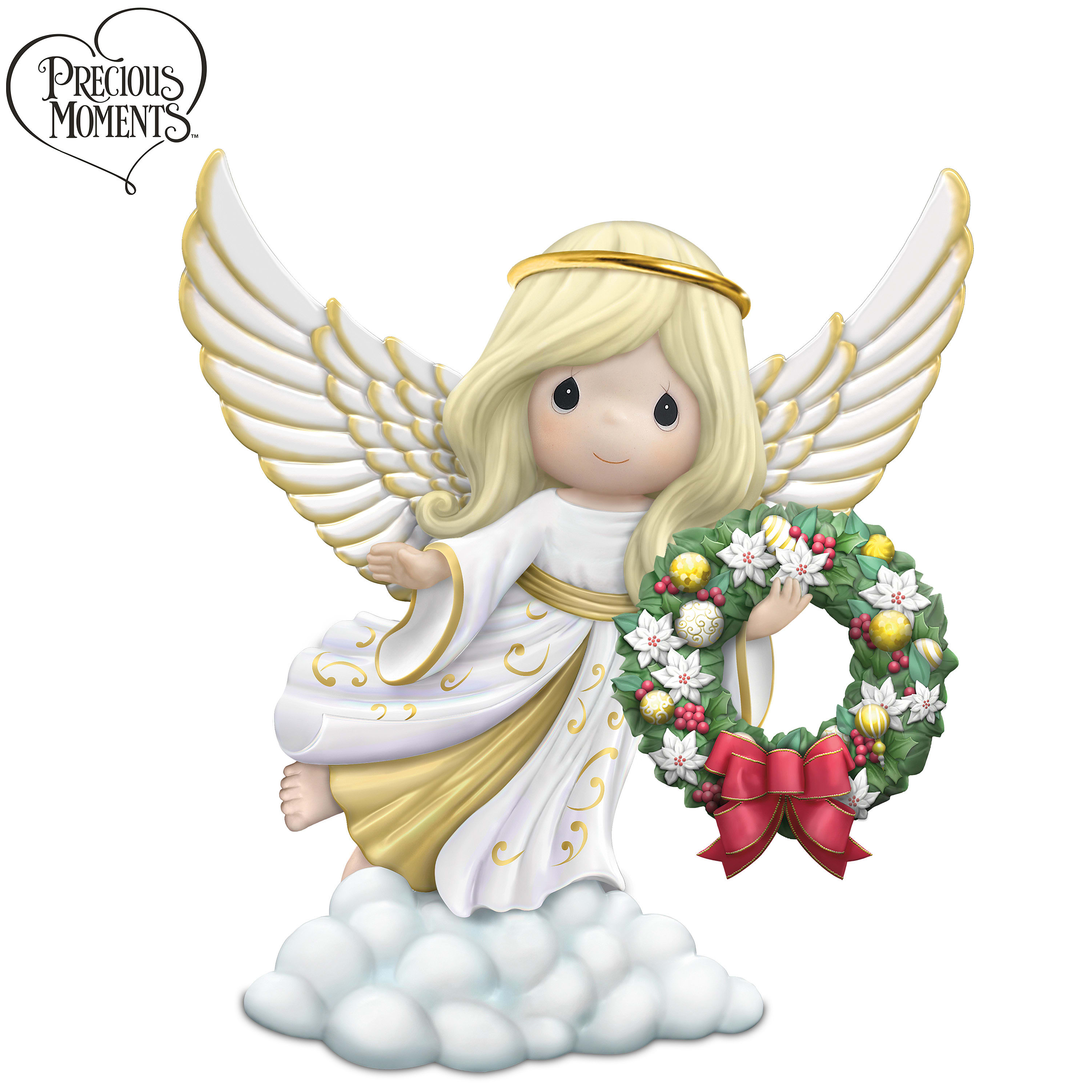 Precious Moments Light Throughout The Seasons Hand-Painted Angel ...