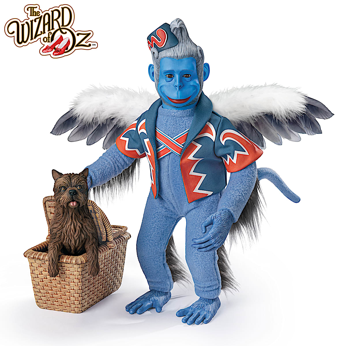 THE WIZARD OF OZ WINGED MONKEY With TOTO Hand-Painted Portrait Figure ...