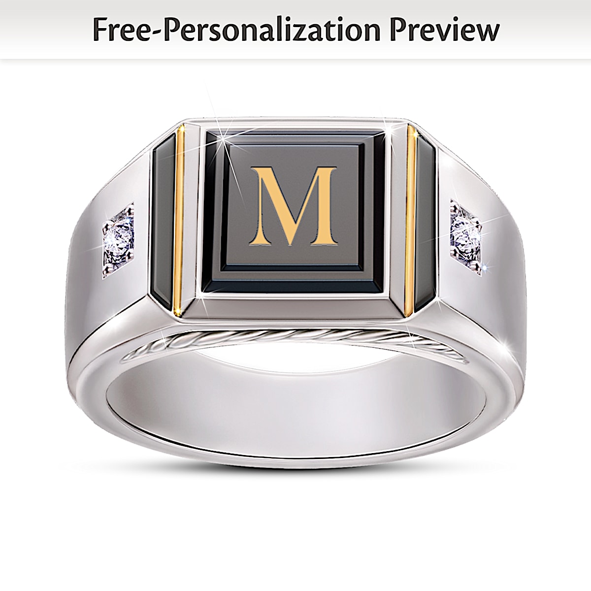Man of Distinction ring is a bold personalized jewelry design and a ...