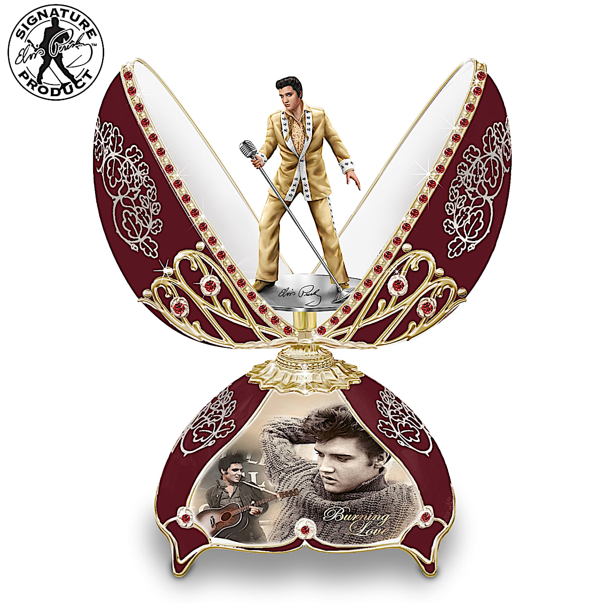 Elvis Presley In Concert Peter Carl Faberge-Style Egg Heirloom ...