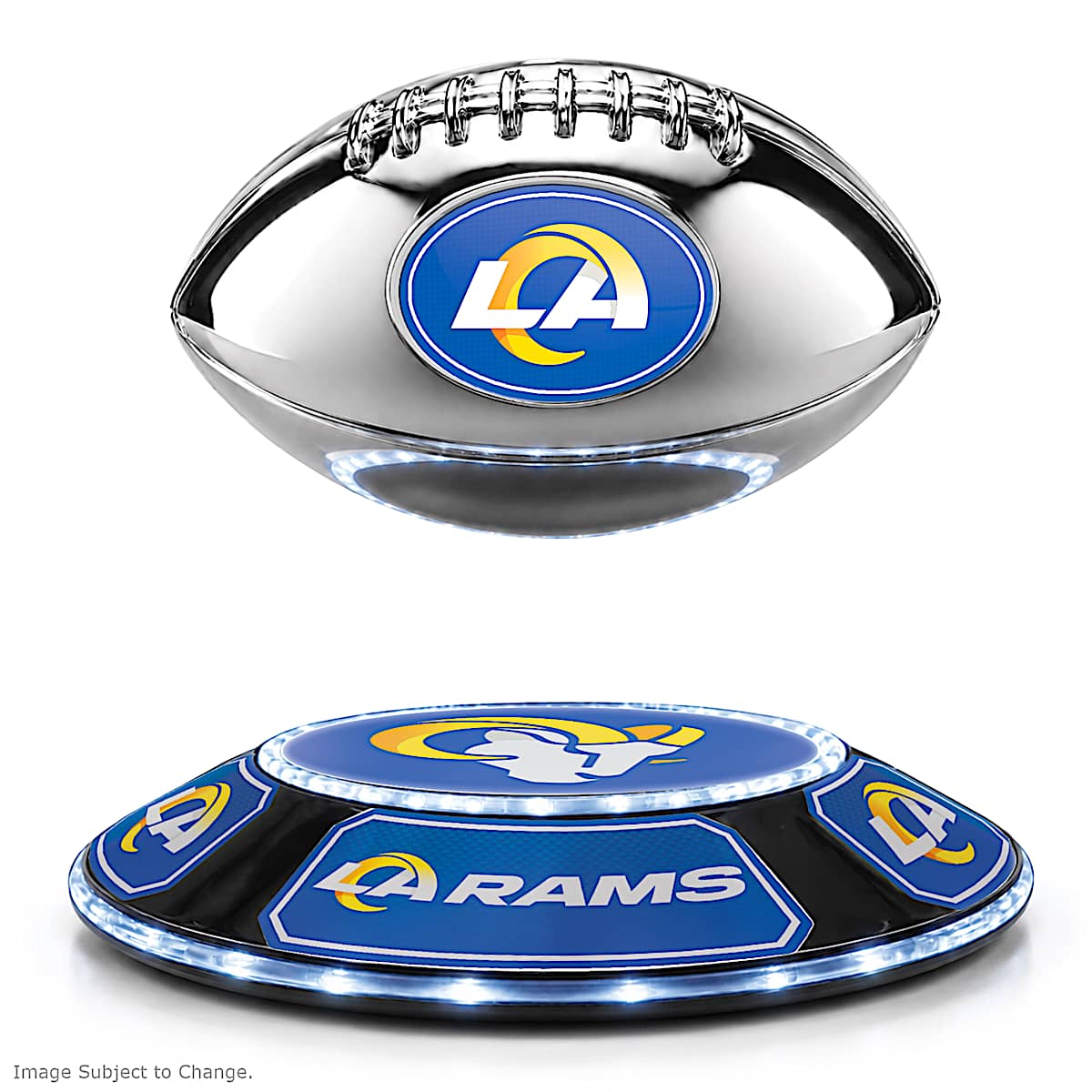 Los Angeles Rams Levitating NFL Football