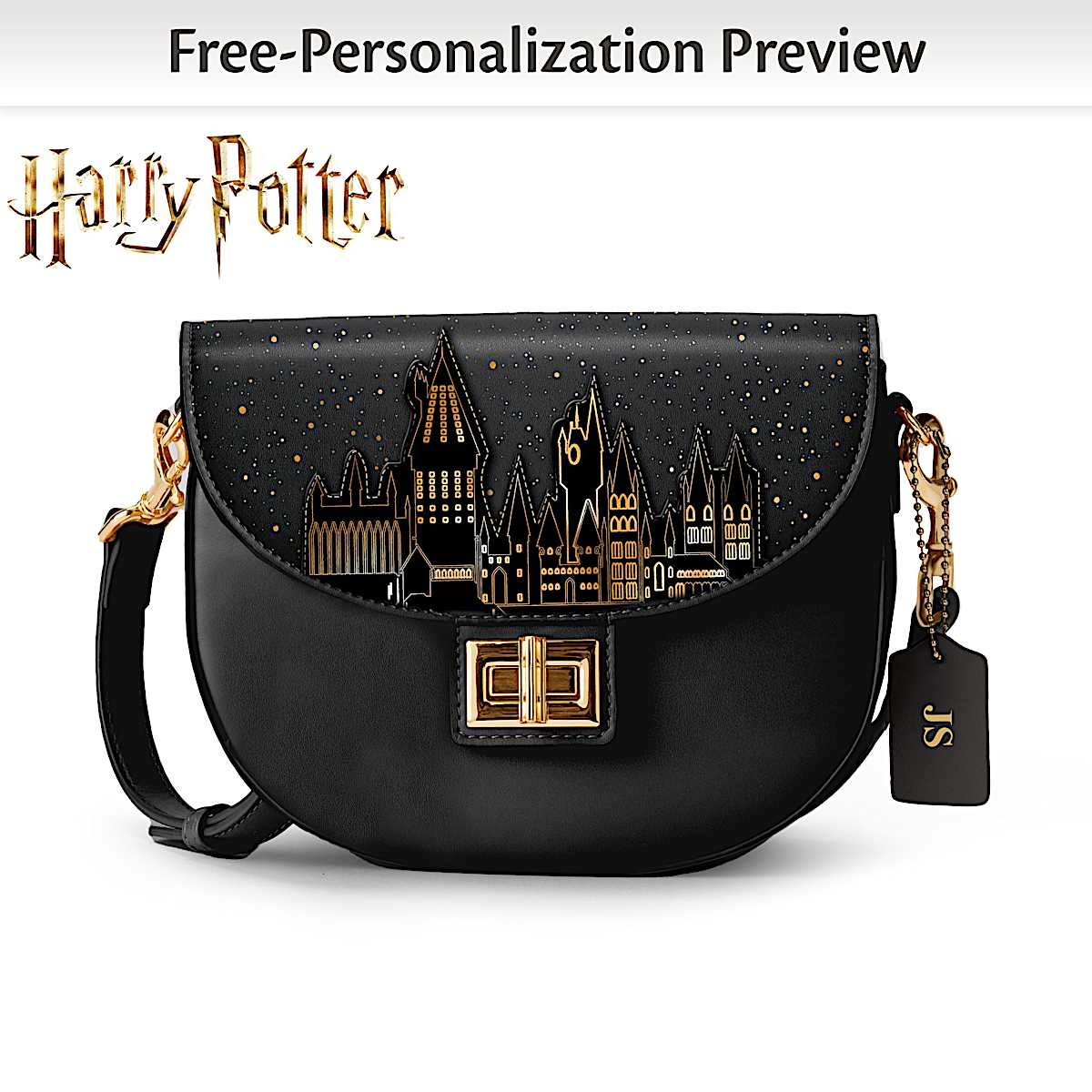 HARRY POTTER Black Faux Leather Handbag That Comes With Hang Tag ...