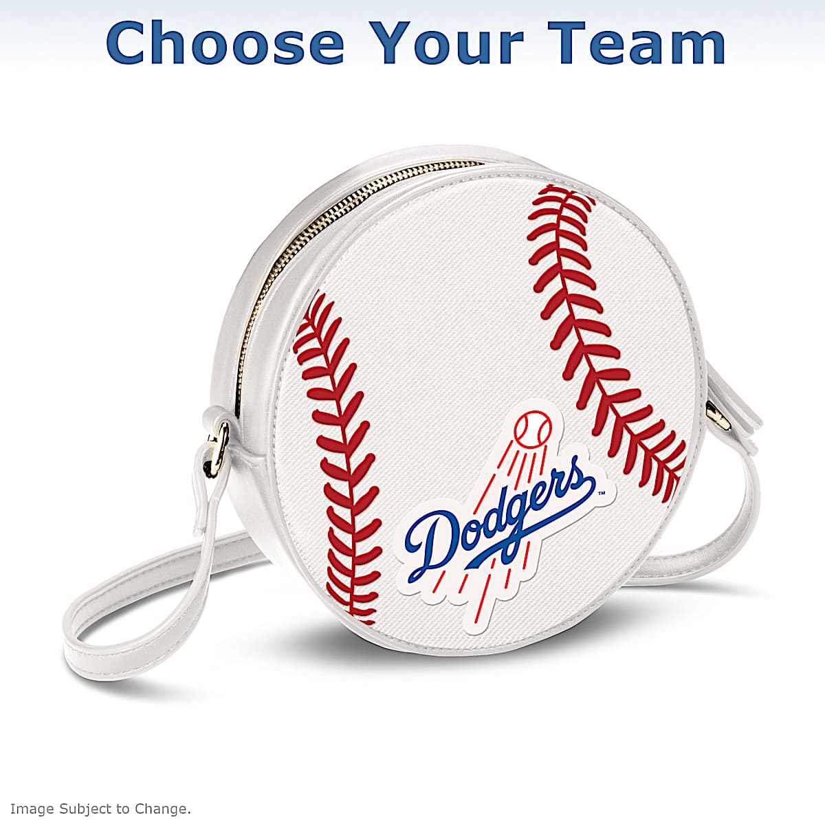 Faux Leather Baseball-Shaped MLB Crossbody Bag With 60 Strap Adorned ...