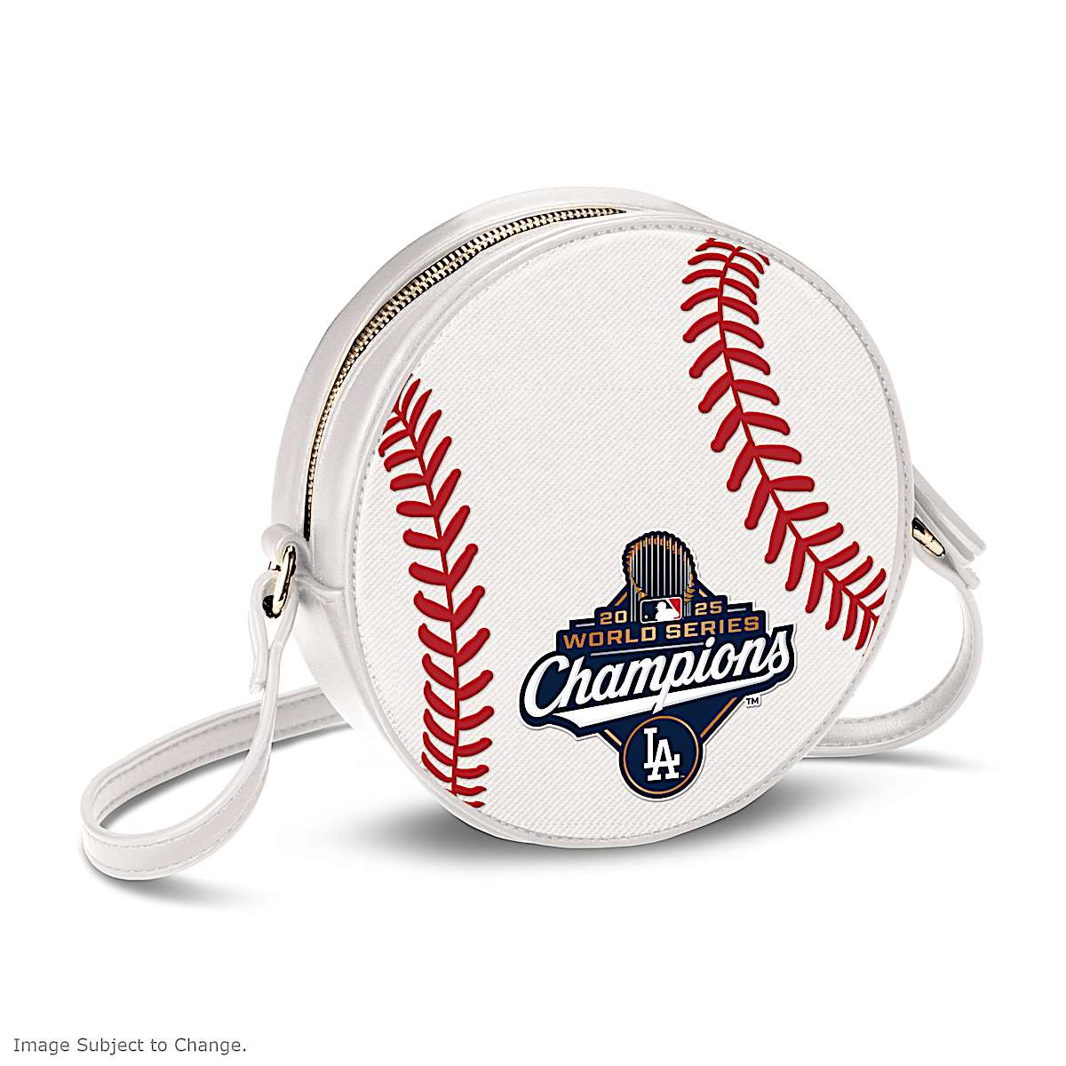 Los Angeles Dodgers Faux Leather MLB Baseball-Shaped Handbag With 2025 ...