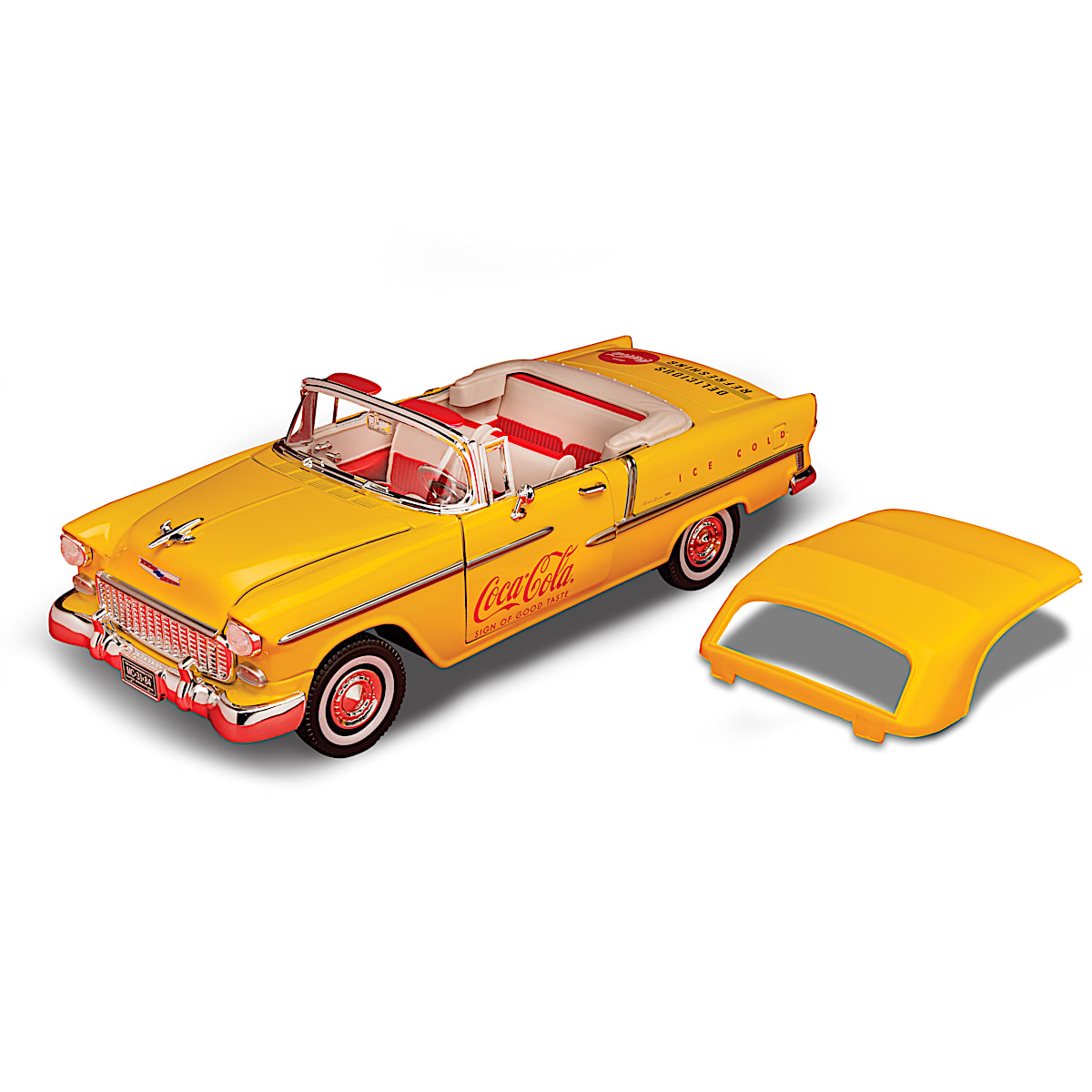 1:18-Scale Exclusive 1955 COCA-COLA Bel Air Diecast Car Featuring ...