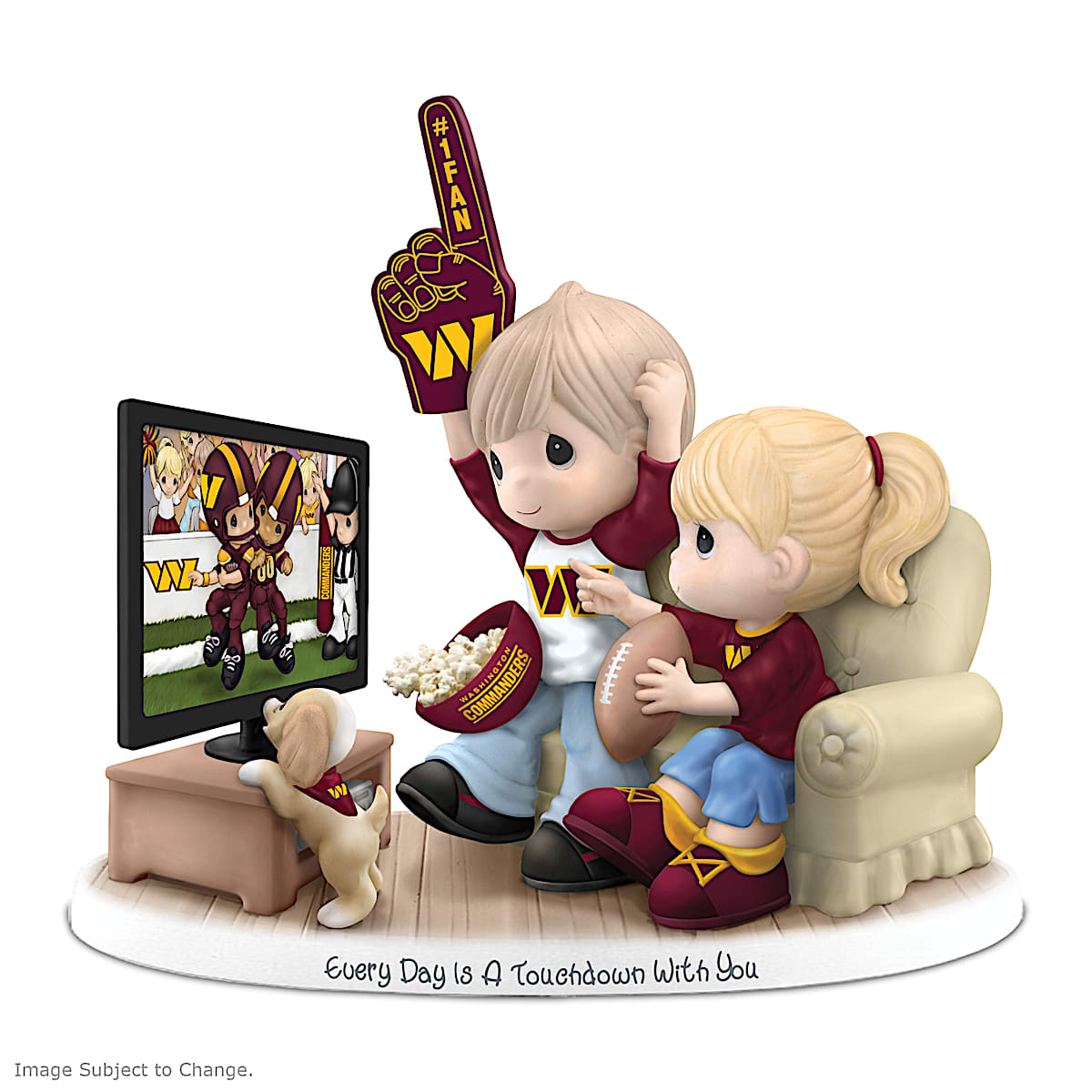 Every Day Is A Touchdown With You Washington Commanders Hand-Painted ...