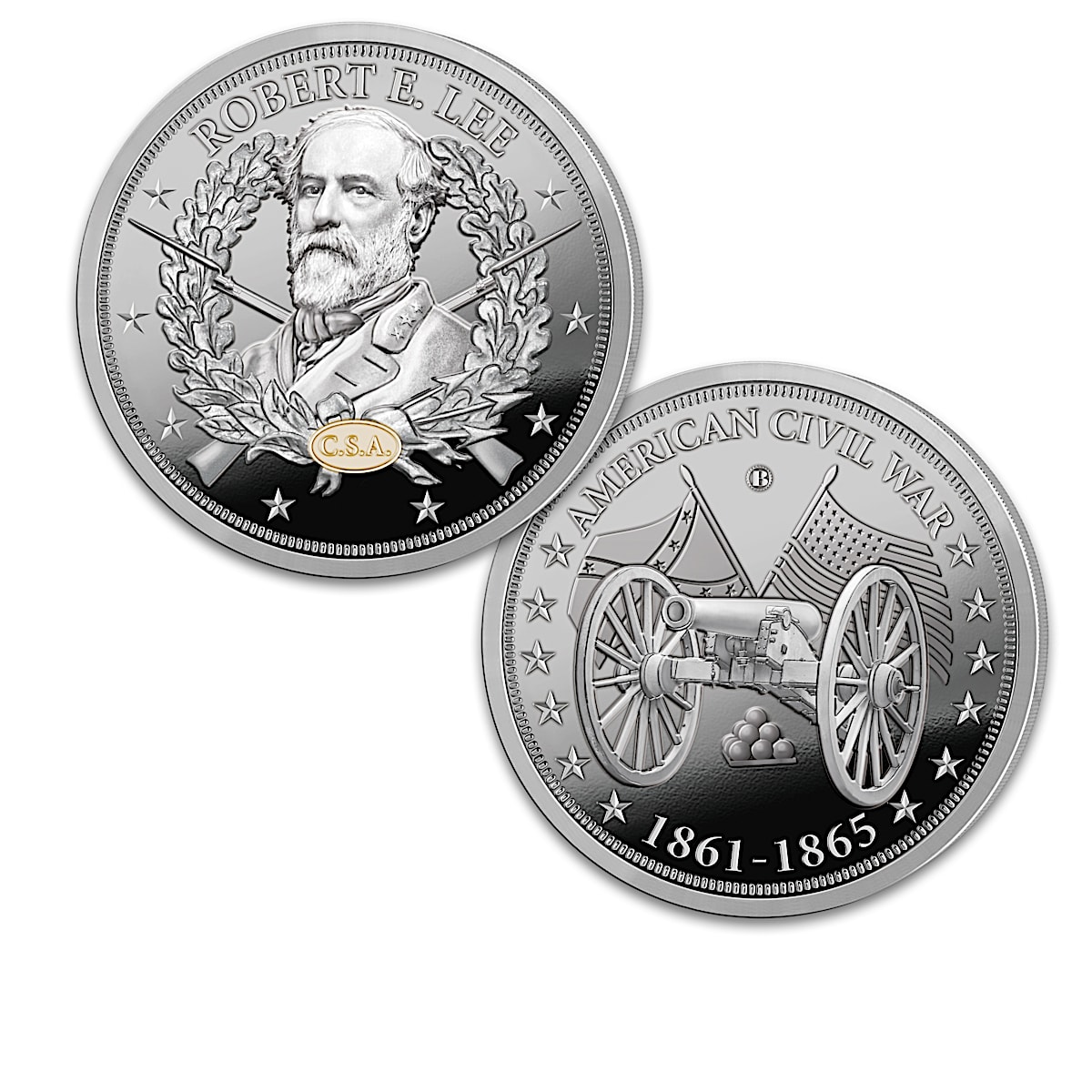 The Greatest Civil War Generals Silver-Plated Proof Coin Collection