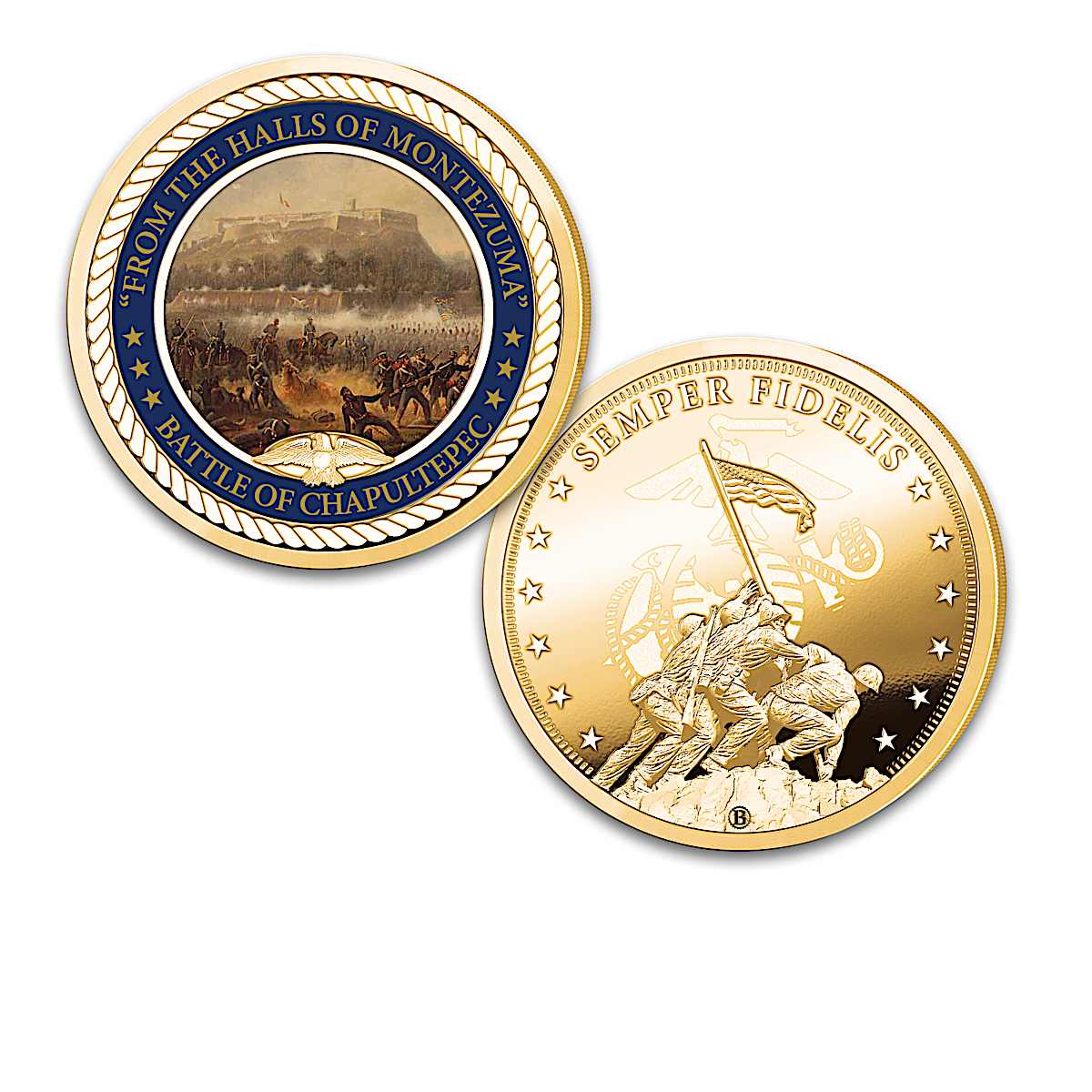 The Marines Hymn USMC 24K Gold-Plated Proof Collection Salutes The ...