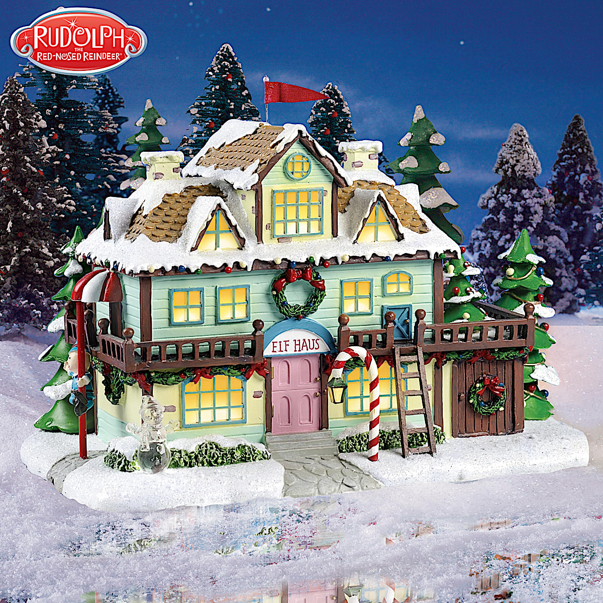 Rudolph The Red-Nosed Reindeer Christmas Town Village Collection