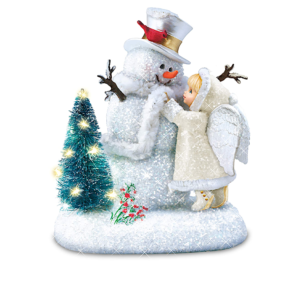Dona Gelsinger Winter Wonders Illuminated Hand-Painted Snow Angel ...