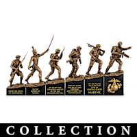 Semper Fi - History Of The Marine Corps Cold-Cast Bronze Sculpture ...