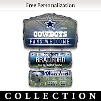 Dallas Cowboys Personalized NFL Welcome Sign Collection Featuring Team ...