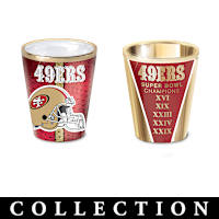 San Francisco 49ers NFL Shot Glass Collection Featuring TeamColors And ...