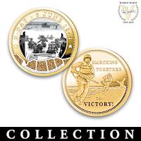 80th Anniversary Of D-Day 24K Gold-Plated Proof Coin Collection With ...