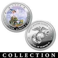 250th Anniversary Of The U.S. Marine Corps 99.9% Silver-Plated Proof ...