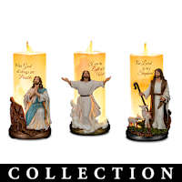 Flameless Candle Collection Adorned With Inspirational Messages Hand ...