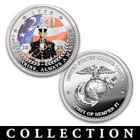 250th Anniversary Of The U.S. Marine Corps 99.9% Silver-Plated Proof ...