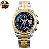 Commemorative U.S. Navy Mens Chronograph Watch