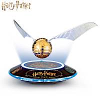 HARRY POTTER Levitating Illuminated GOLDEN SNITCH Sculpture