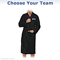 Men's Black Terry Cloth NFL Bathrobe – Chiefs, Cowboys, Steelers And More