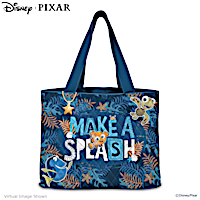 Diamond Quilted Poly-Twill Tote Bag Featuring Disneys And Pixars ...