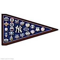 New York Yankees MLB Pin Collection With Custom-Crafted Pennant Display ...