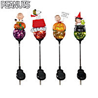 PEANUTS Illuminated Path Lights Collection With Sculpted Halloween ...
